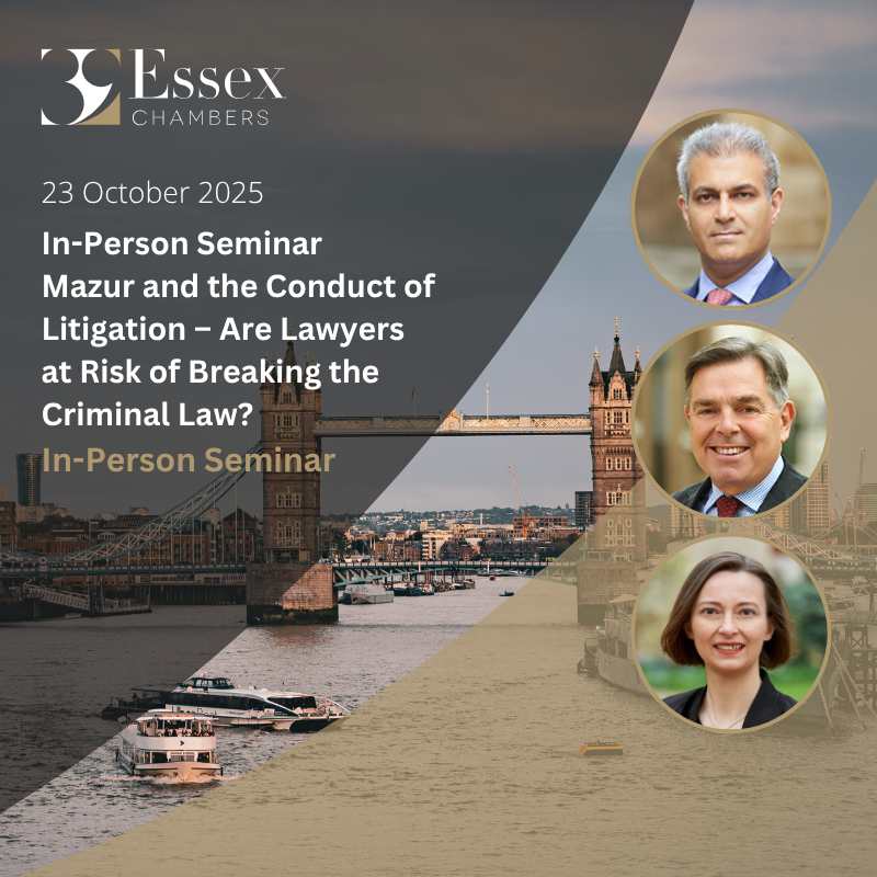 Mazur and the Conduct of Litigation – what the case decides and what ...